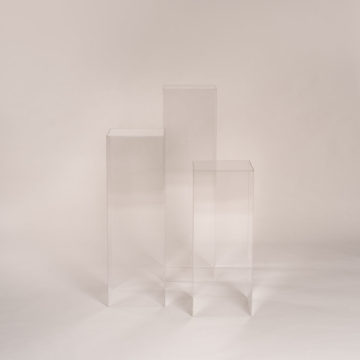 Rectangular Plinths Clear Acrylic (Set of 3) – House of Harvey Co.