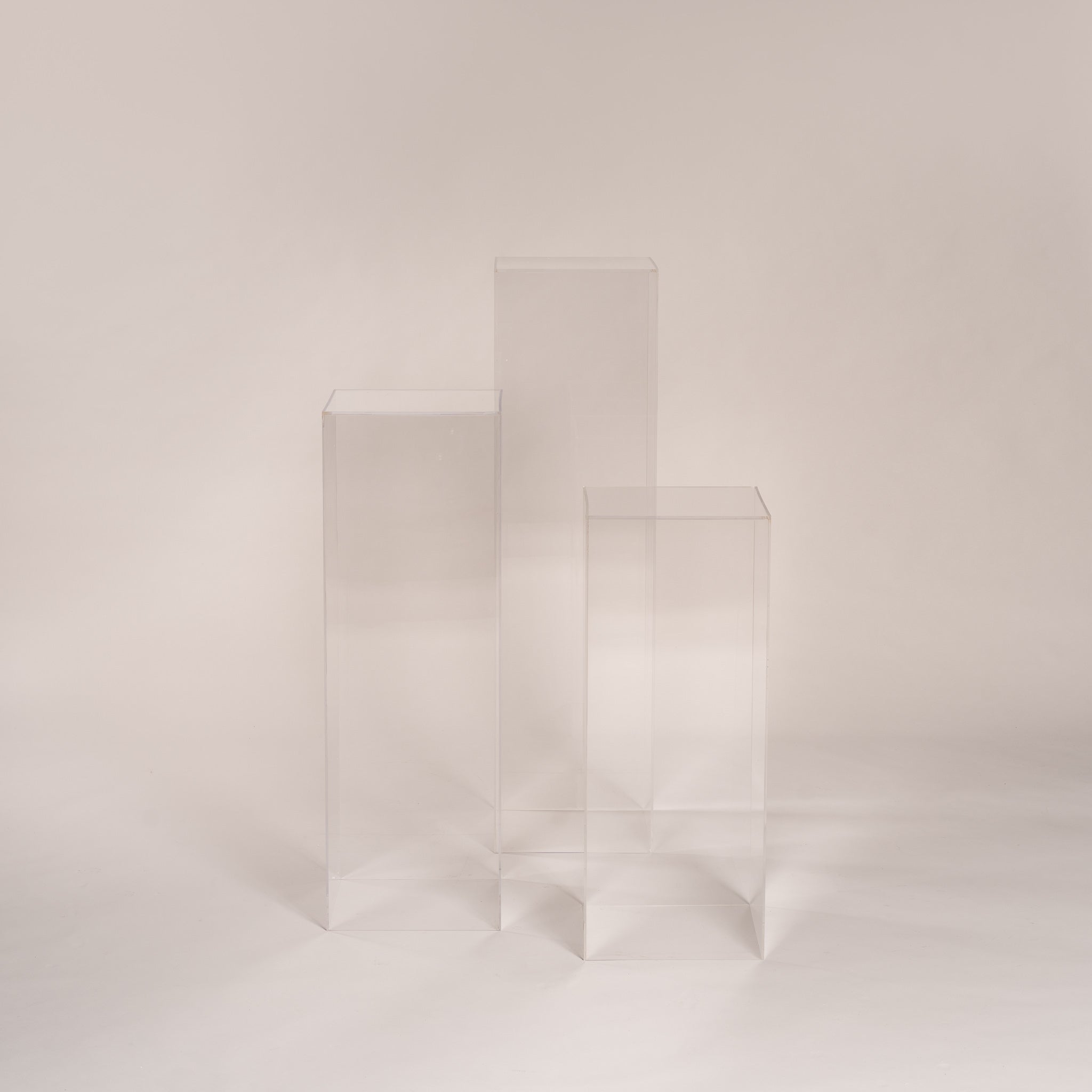 Rectangular Plinths Clear Acrylic (Set of 3) – House of Harvey Co.