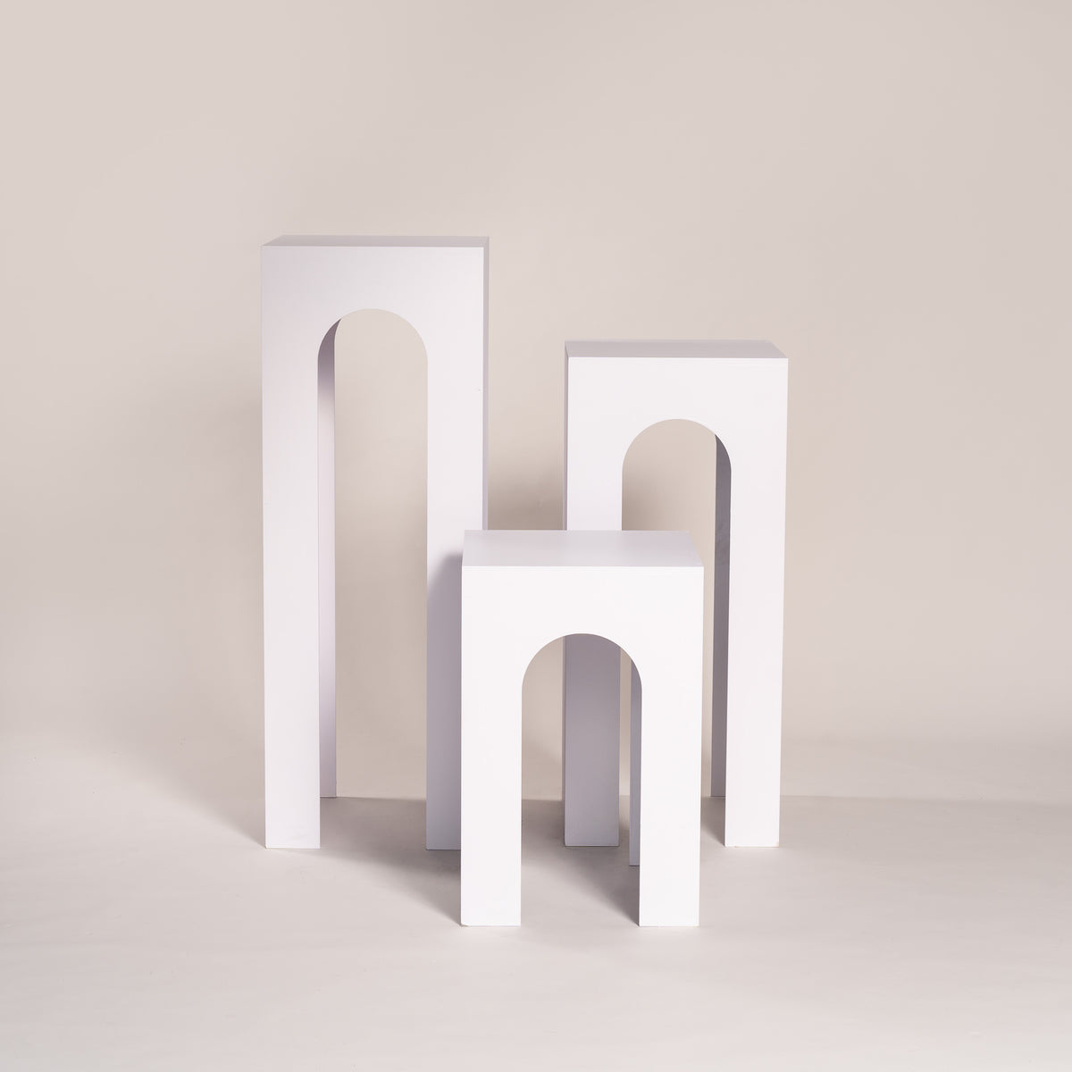 Arch Cut Out Plinths in Lilac (Set of 3) – House of Harvey Co.