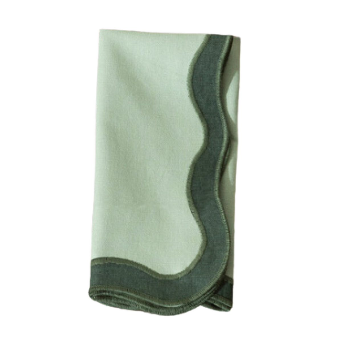 Green Scallop Edge Napkin – House of Harvey Co.