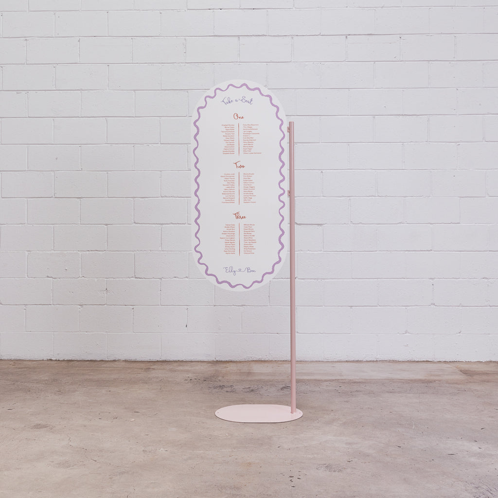 Tall Sign Post Sign Stand in Pink – House of Harvey Co.