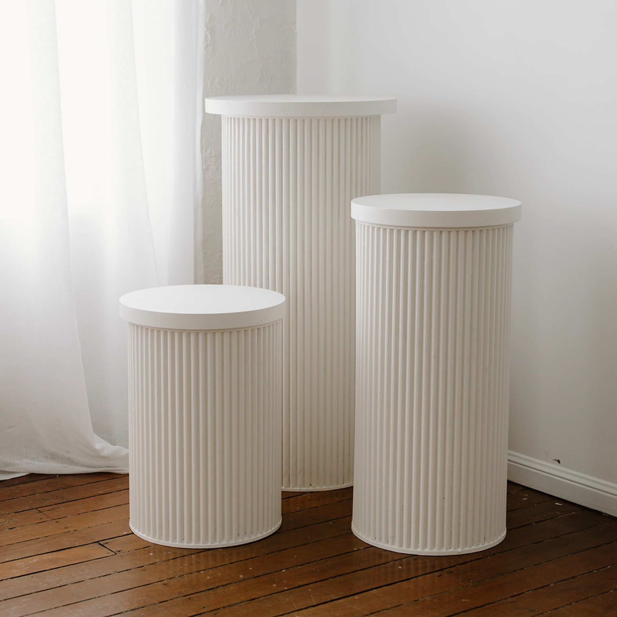 Half Dowel Plinths (Set of 3) – House of Harvey Co.