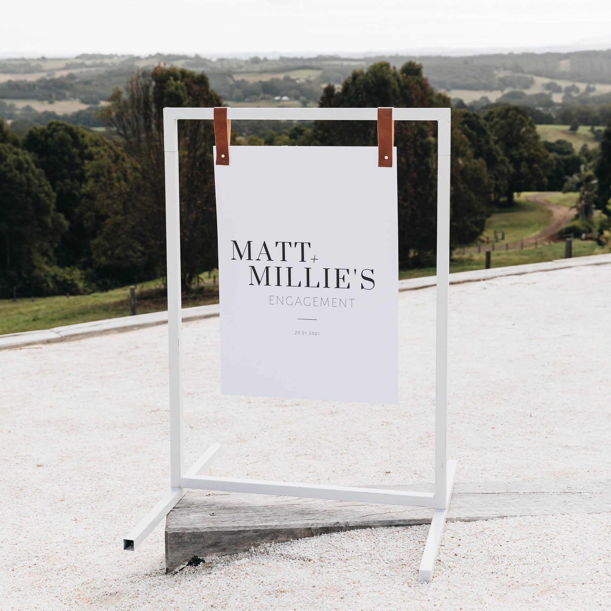 Small White A2 & A3 Sign Stand – House of Harvey Co.