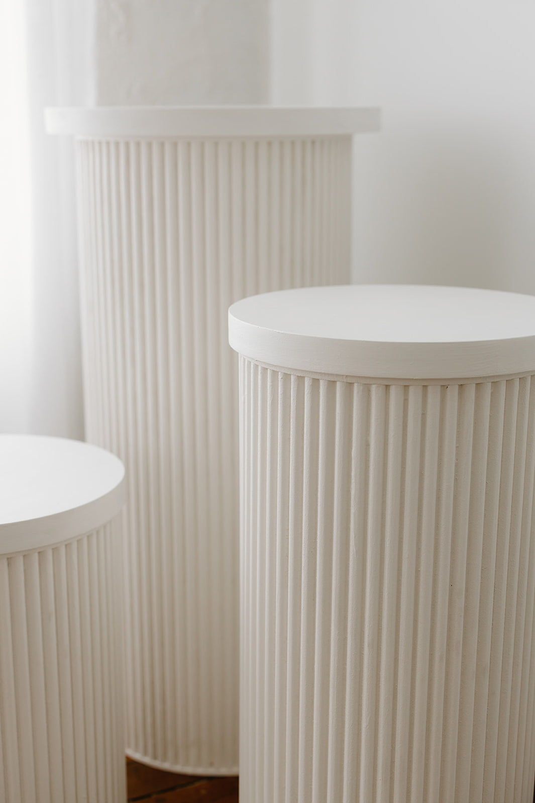 Half Dowel Plinths (Set of 3) – House of Harvey Co.